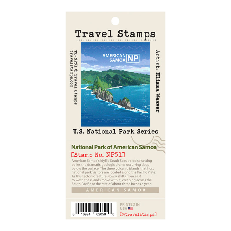Sticker Travel Stamp: National Park of American Samoa – Hawaii Pacific ...