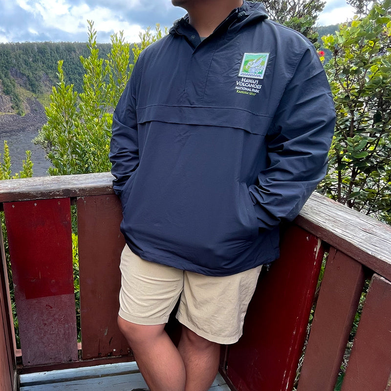 Hawaiʻi Volcanoes National Park Kahuku Unit Hooded Pullover Windbreake ...