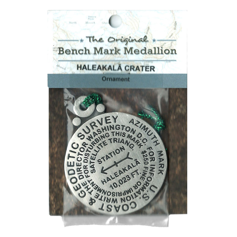 Benchmark Medallion Ornament - Haleakalā Volcano – Hawaii Pacific Parks ...